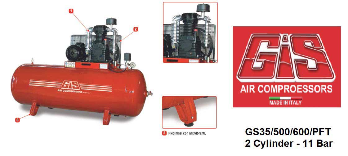 Compressor head 3 HP 10 bar